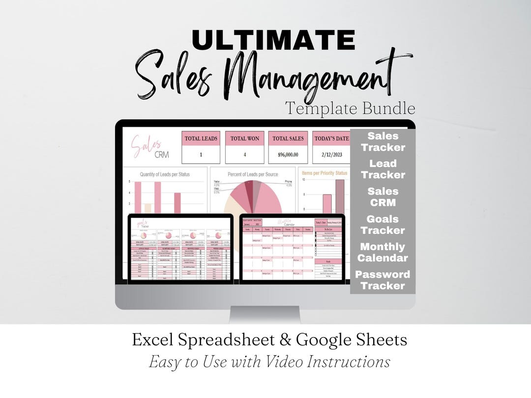 Sales Manager Template Excel Spreadsheet, Sales Account Planning ...