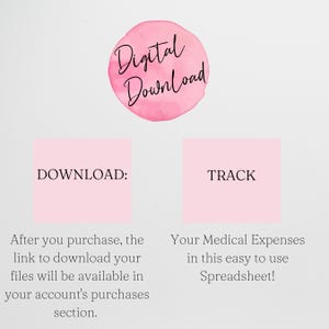 Medical Expense Tracker, Tax Deductions Tracking Sheet, HSA Tracker FSA, Medical Spreadsheet ...