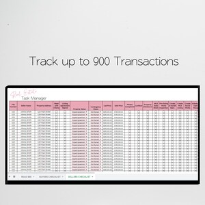 Real Estate Excel, Real Estate Templates, Realtor Template, Task ...