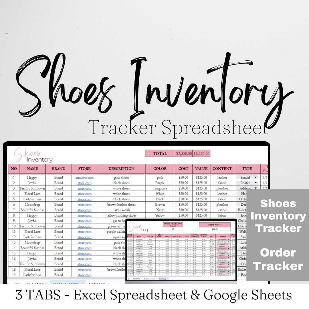Shoes Inventory Template, Shoe Collection, Shoes Organization ...