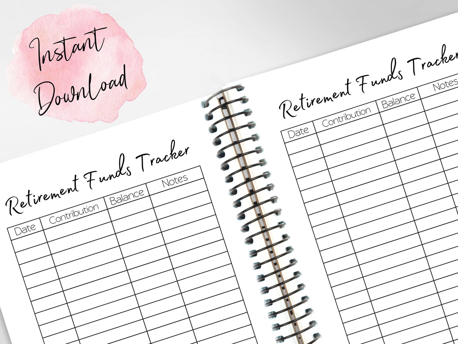 Retirement Tracker, Retirement Template, Retirement Printable ...
