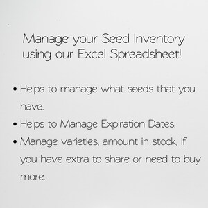 Seed Inventory Tracker, Garden Seeds Organization, Seed Starting, Seed ...