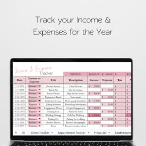 Photography Business Planner Bundle Spreadsheet Template, Photographer ...