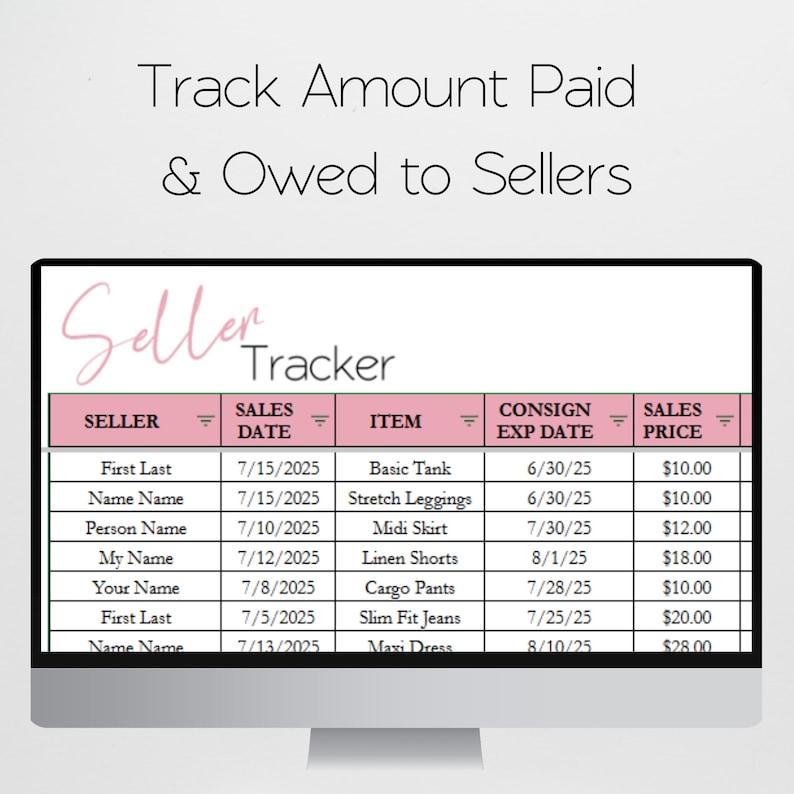 Consignment Inventory Tracker, Thrift Shop Product Management, Resale ...