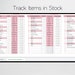 Food Inventory Template, Food Tracker Spreadsheet List Refrigerator ...