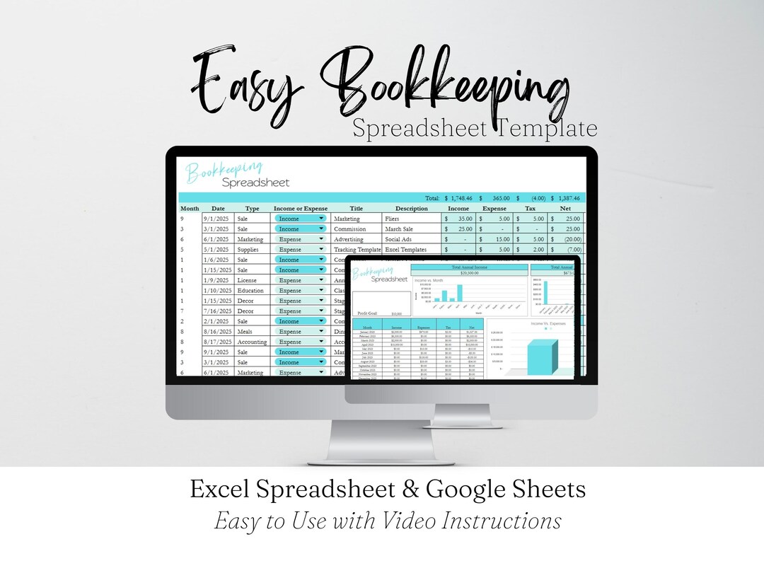 Small Business Bookkeeping Google Sheets, Small Business Bookkeeping ...