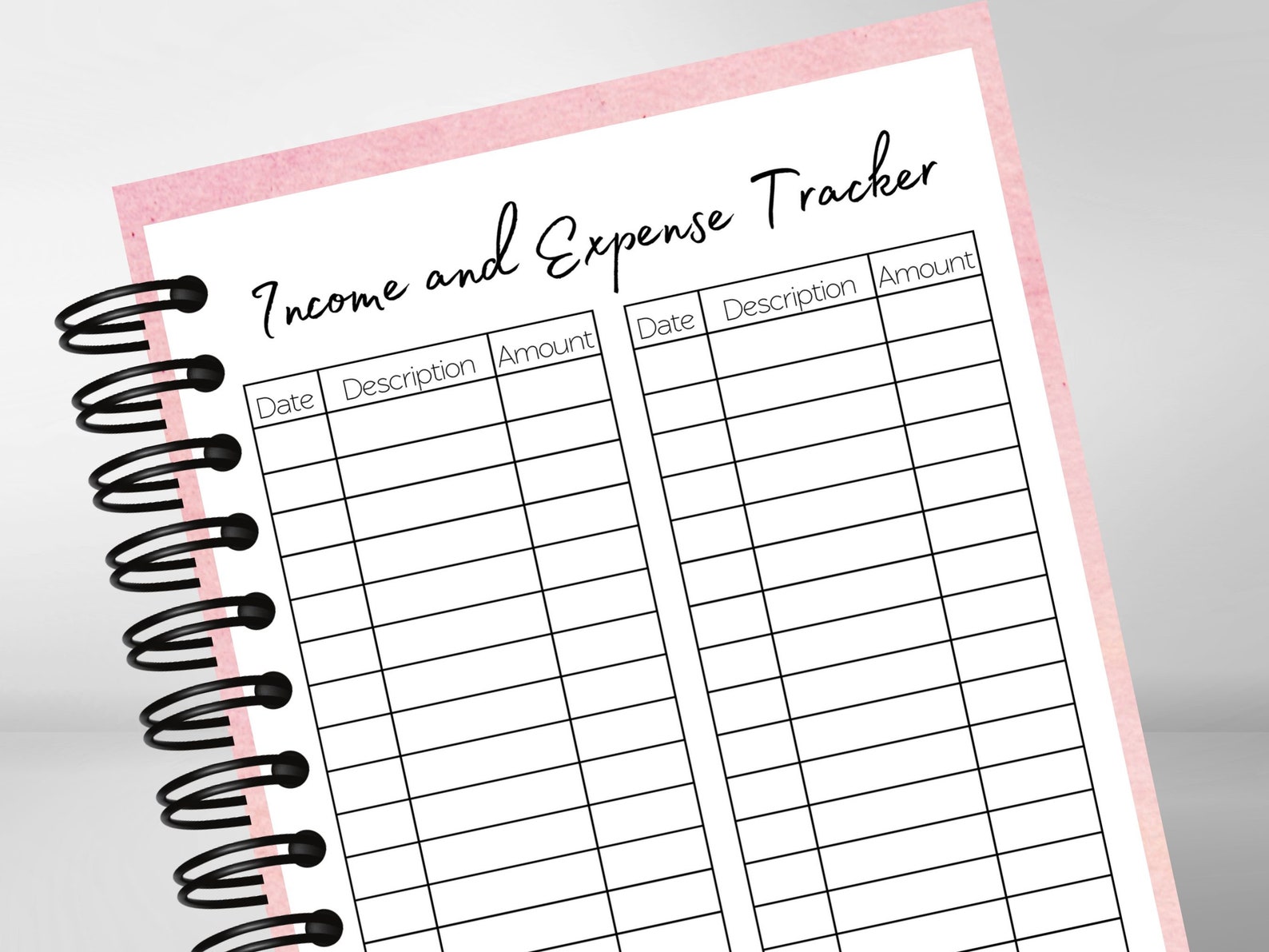 Income and Expense Tracker Printable, Income Statement Template, Income ...