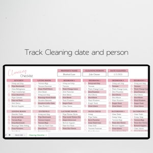 Cleaning Checklist for Short Term Rental Property, Rental Cleaning List ...