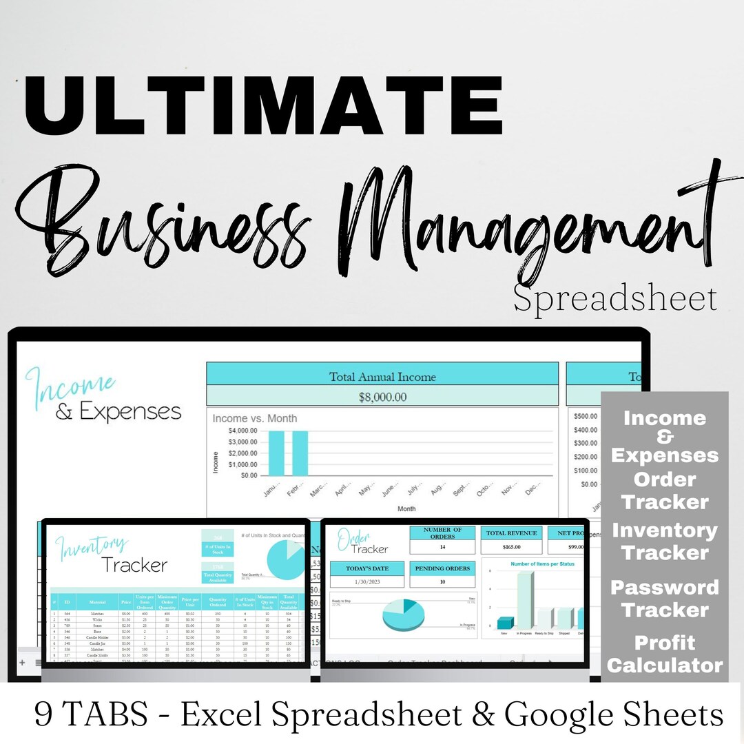 Small Business Management Bundle, Business Plan Template Google Docs ...