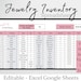 Jewelry Inventory Tracker Jewelry Making Planner List Excel - Etsy