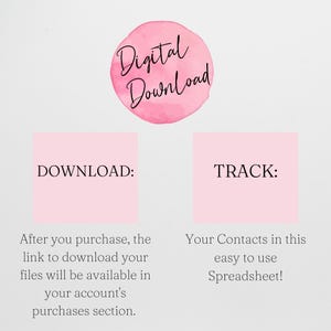 Address Tracker Template Excel Spreadsheet, Address Book, Address Log, Contact Directory, Client ...