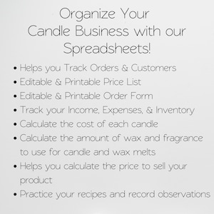 Candle Business Templates Bundle Google Sheets, Candles Business ...