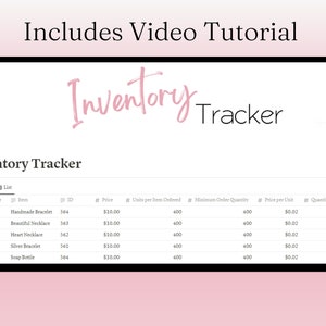 Inventory Tracker Notion Inventory List, Notion Template Inventory Log ...