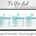 Short Term Rental Small Business to Do List, Rental Task Tracker ...