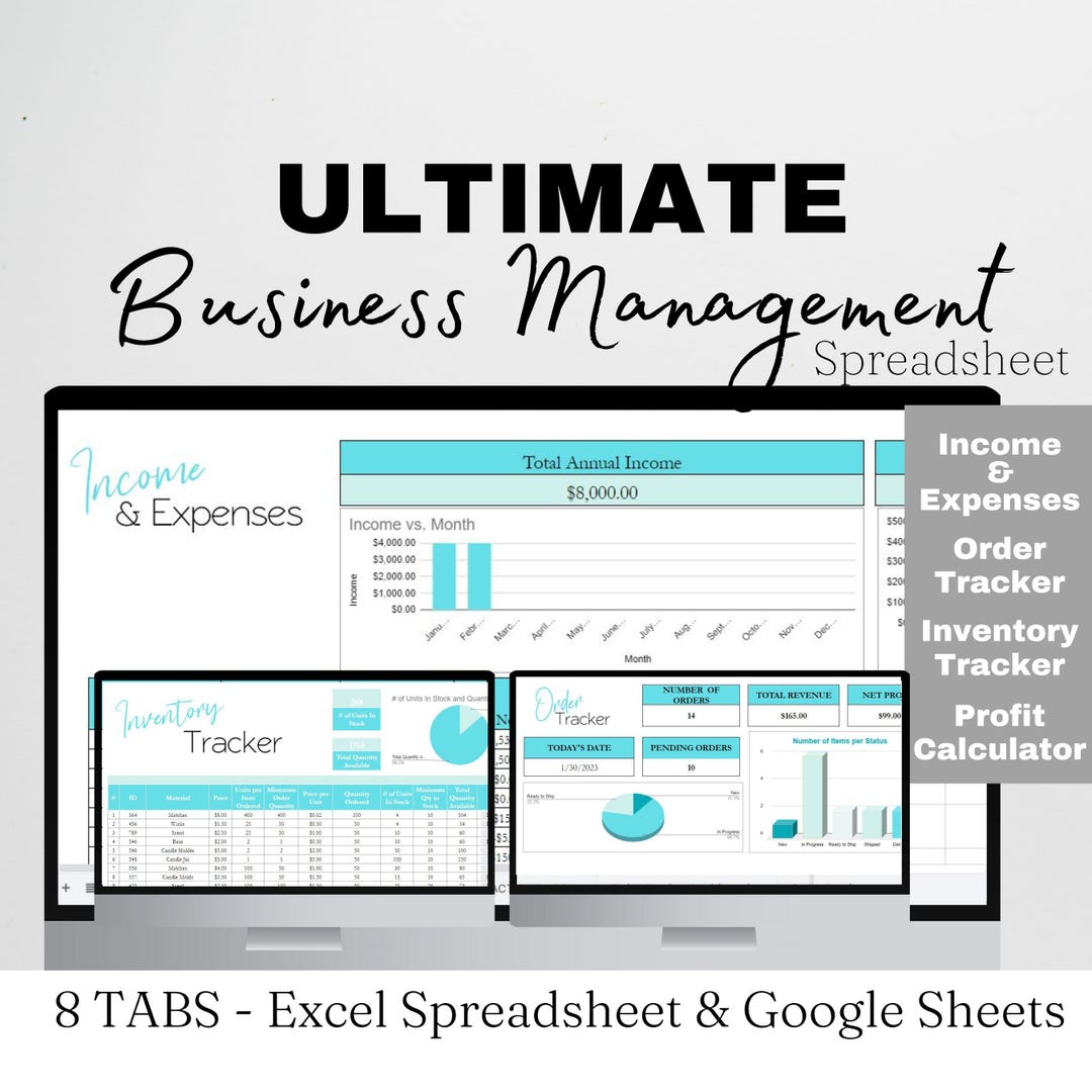 Small Business Management Bundle, Business Plan Template Google Docs ...