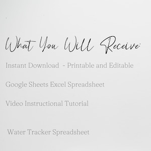 Water Tracker Template Excel Spreadsheet, Water Tracking Google Sheets ...
