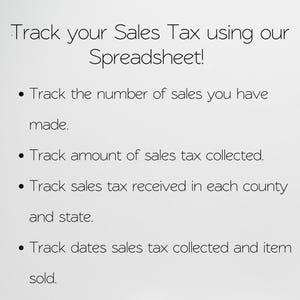 Sales Tax Tracker Spreadsheet Template, Sales Log Small Business Tax ...