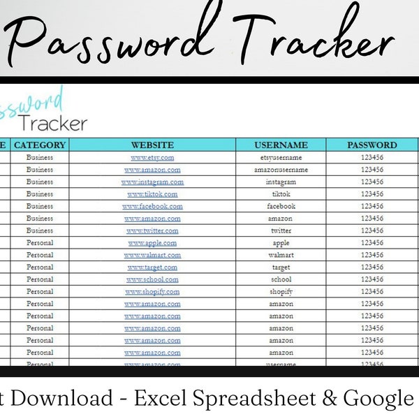 Password Keeper - Etsy
