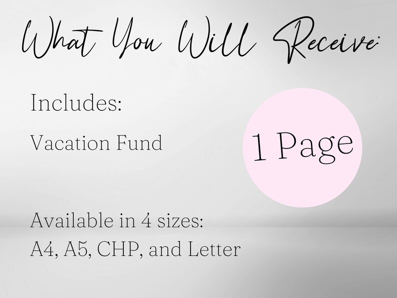 Vacation Fund Printable Tracker Vacation Saving Challenge - Etsy