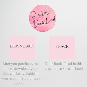 Book Tracker Journal, Book Tracker Excel, Reading Planner, Book Tracker ...