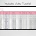 Address Tracker Template Excel Spreadsheet, Address Book, Address Log ...