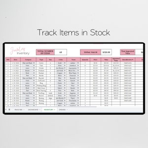 Jewelry Inventory Tracker, Jewelry Making Planner List Excel ...