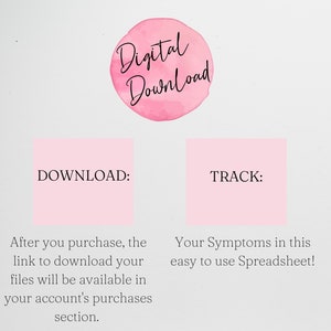 Symptom Tracker Excel Spreadsheet, Symptom Journal, Health Tracker ...