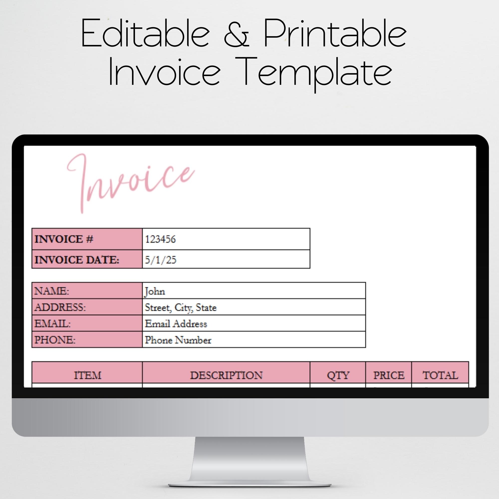 Invoice Tracker Template Business Spreadsheet, Payment Tracking ...