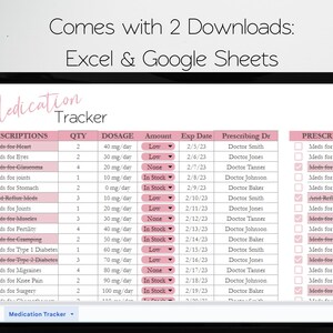 Health Tracker Template Excel Spreadsheet, Health Planner Google Sheets ...