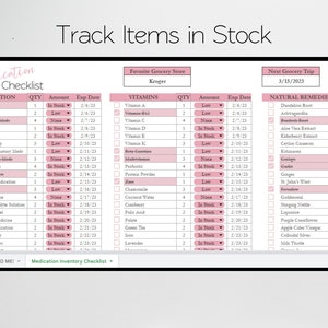 Medication Checklist, Medication Tracker, Daily Medication Log ...