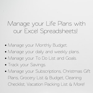 Life Planner Digital Template Google Sheets, Digital Life Planner, Life ...