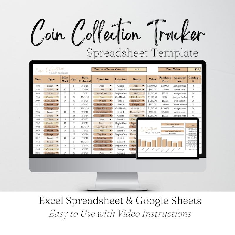 Coin Collection Tracking - Etsy