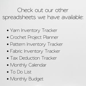 Thread Inventory Tracker Spreadsheet Template, Cross Stitch Thread ...
