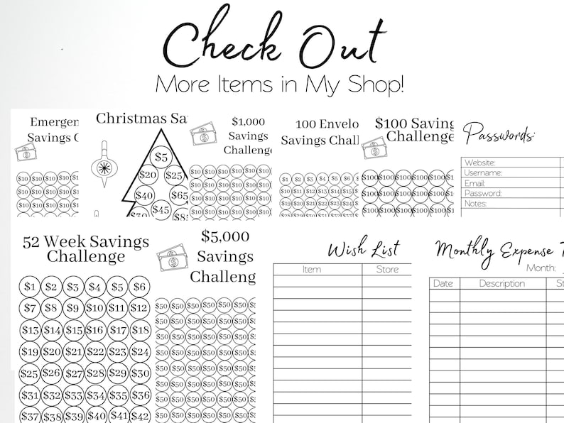 Spending Tracker Template, Spending Tracker Printable, Spending Tracker ...