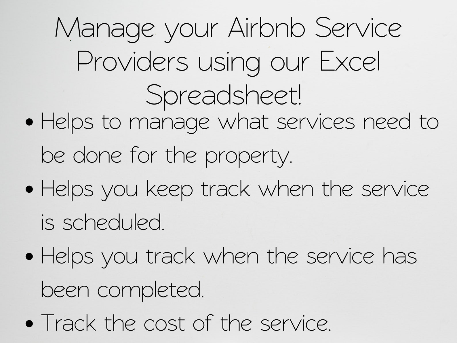 Vendor List, Service Provider Tracker, Rental Property Maintenance ...