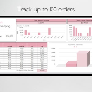 Salon Bookkeeping Template, Hair Salon Income and Expenses Tracker Log ...