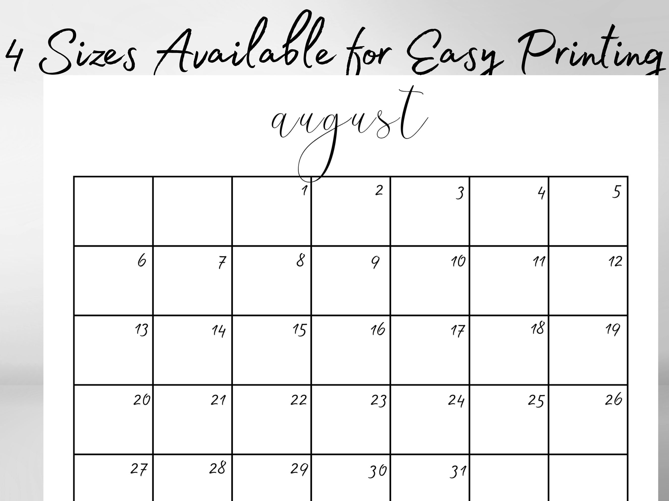Calendar Printable 2023 Printable Calendar 2023 Calendar Etsy