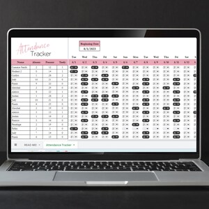 Attendance Sheet, Attendance Tracker for Google Sheets, Attendance ...