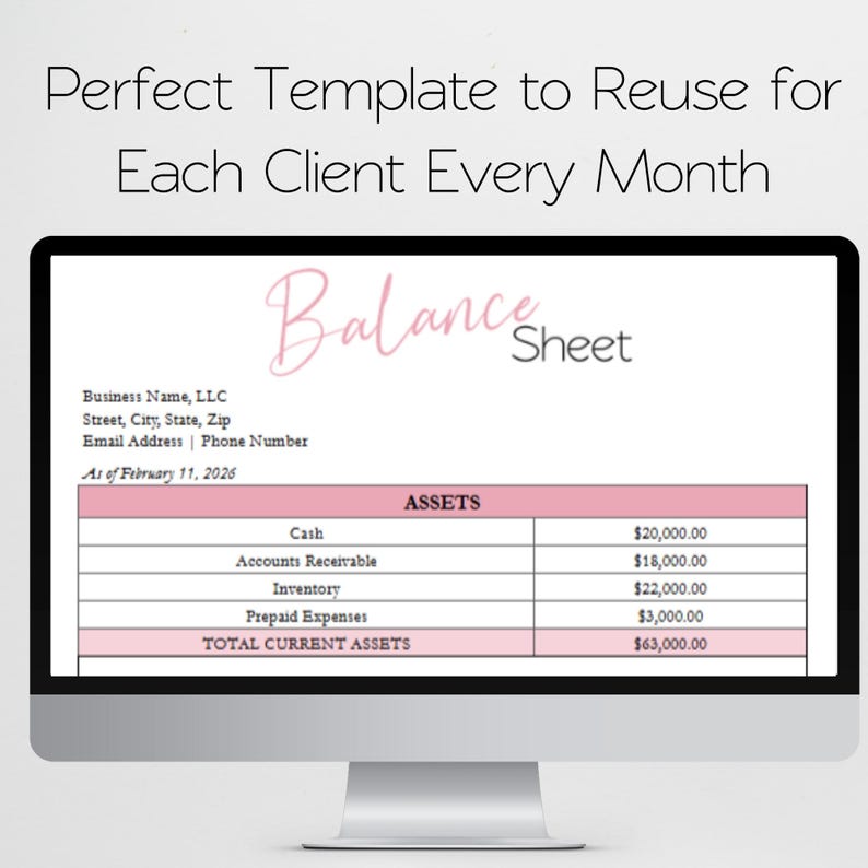 Balance Sheet Template Google Sheets, Financial Statement Excel ...