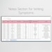 Migraine Tracker Excel Spreadsheet, Chronic Migraine Log Template ...