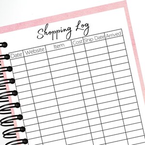 Shopping Log, Purchase Tracker, Purchase History, Shopping Manager ...