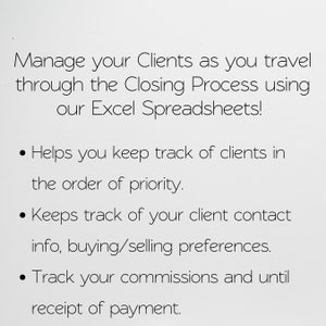 Realtor CRM, Realtor Client Tracker, Realtor Client Sheet, Realtor ...