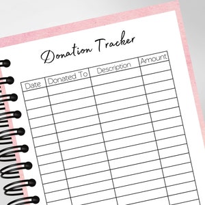 Donation Tracker, Donation Template, Donations Template, Donations Track, Donations Log ...