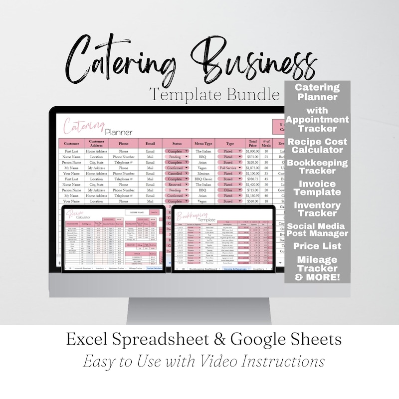 Contract Tracking Sheet - Etsy