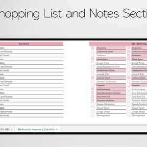 Medication Checklist, Medication Tracker, Daily Medication Log ...