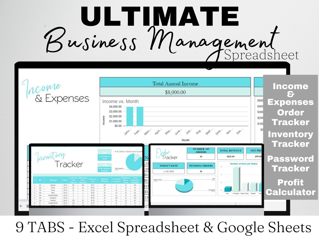 Small Business Management Bundle, Business Plan Template Google Docs ...