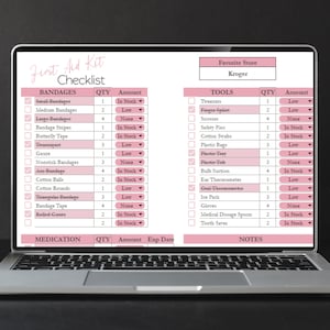 First Aid Kit Checklist, First Aid Checklist, First Aid Supply List ...