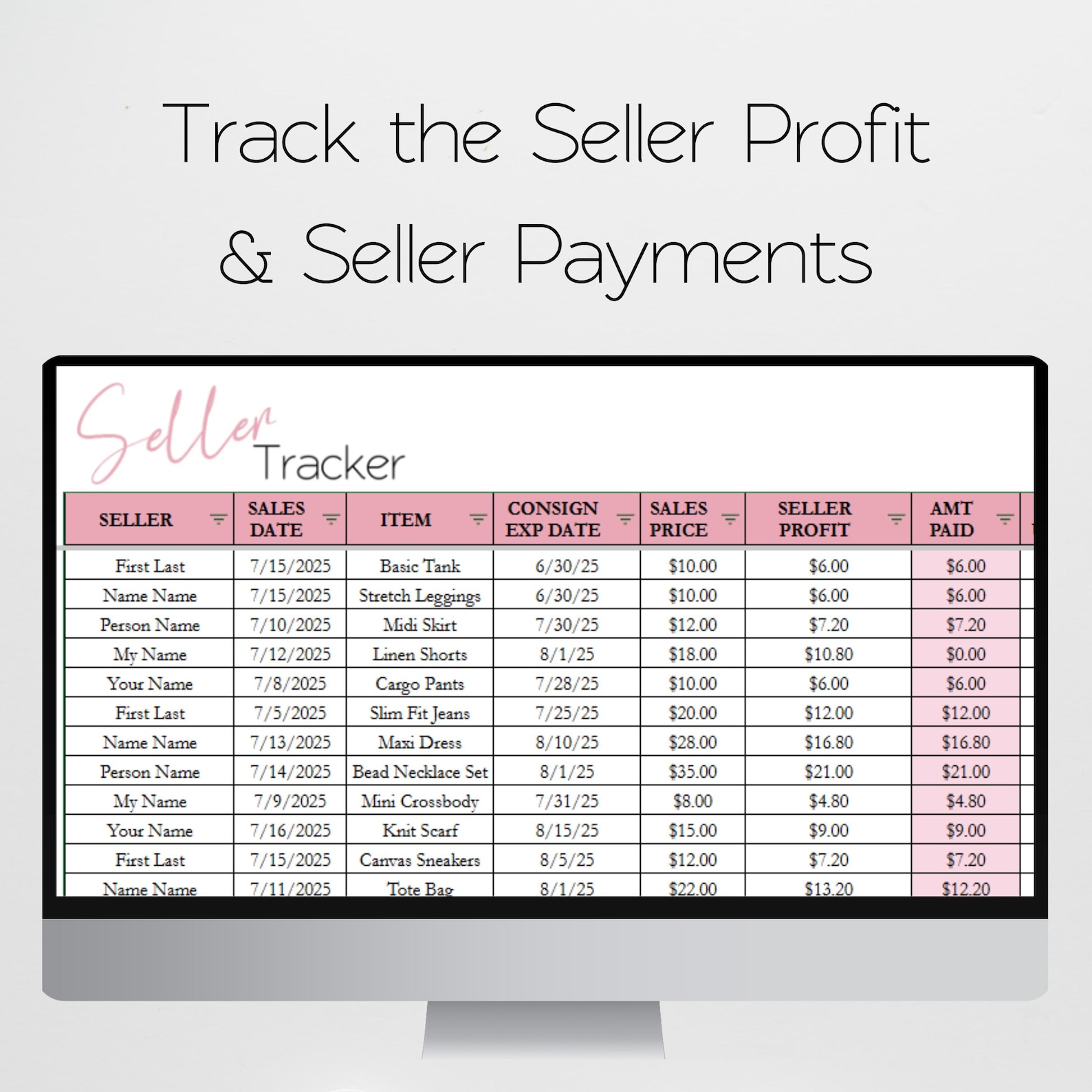 Consignment Inventory Tracker, Thrift Shop Product Management, Resale ...