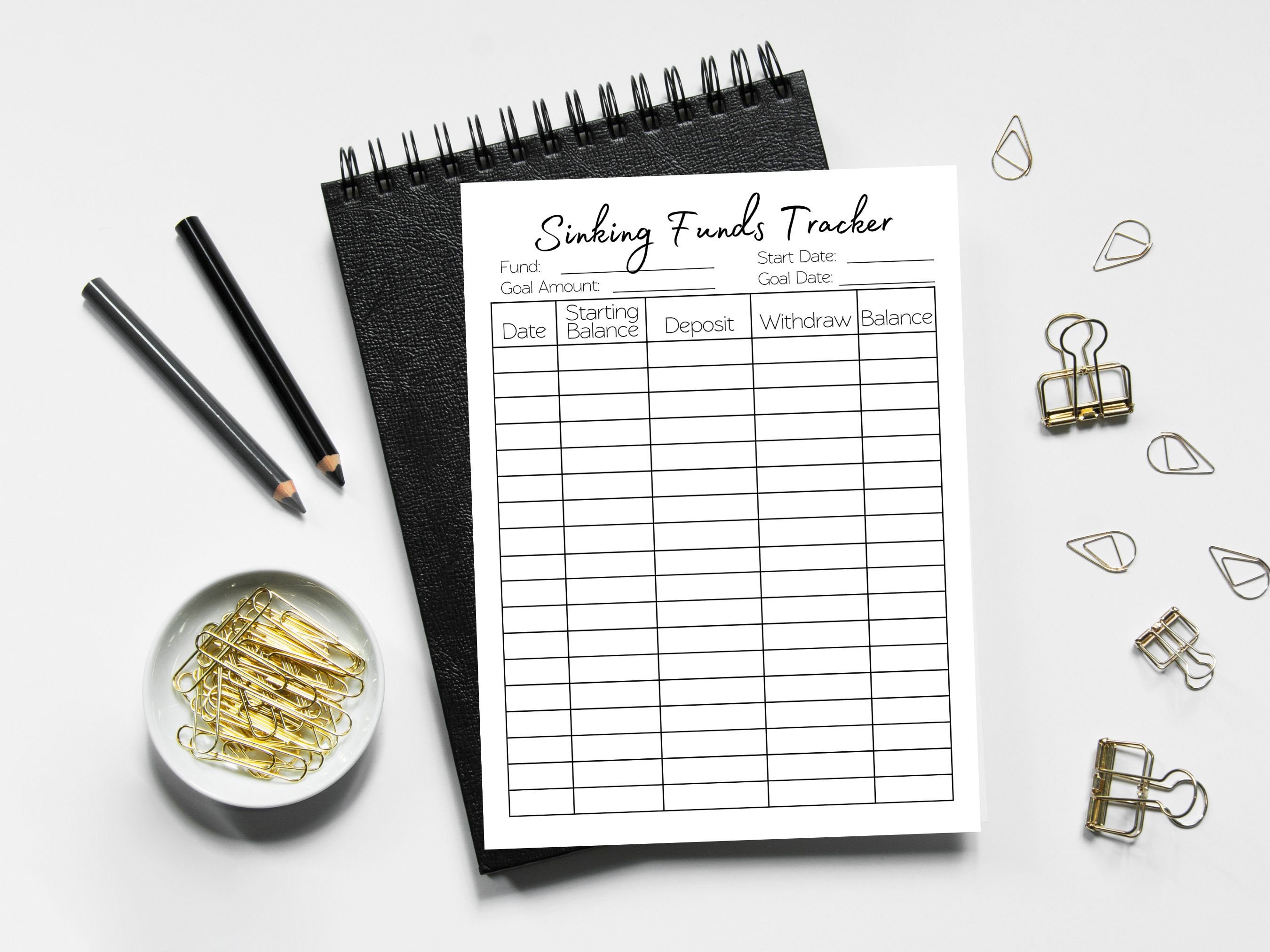 Sinking Funds Tracker Printable Sinking Fund Printable - Etsy
