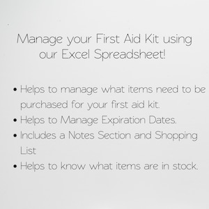 First Aid Kit Checklist, First Aid Checklist, First Aid Supply List ...